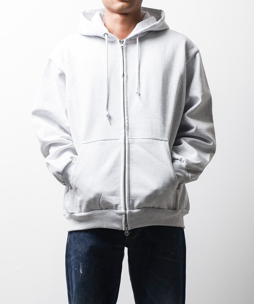 ONE DAY KMC パーカー 「W」「it」「CB2」15.0オンス オープンエンド マグナムウェイト スウェット フルジップ パーカ（裏起毛） メンズ : ZOZOTOWN Yahoo ...