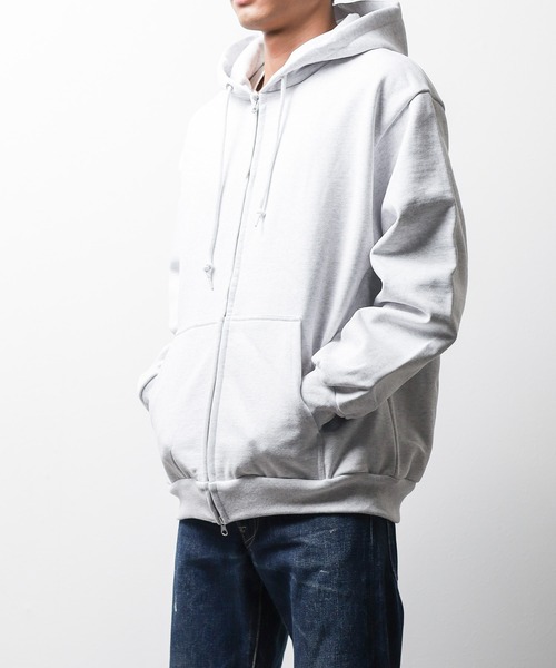 ONE DAY KMC パーカー 「W」「it」「CB2」15.0オンス オープンエンド マグナムウェイト スウェット フルジップ パーカ（裏起毛） メンズ : ZOZOTOWN Yahoo ...