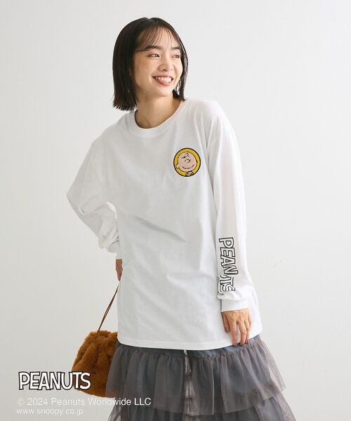 PEANUTS tシャツ Tシャツ PEANUTS ワッペンロンT レディース : ZOZOTOWN Yahoo!店 - 通販 - Yahoo!ショッピング