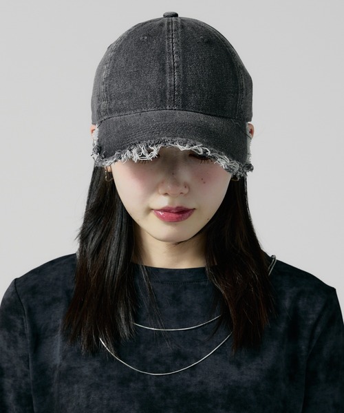 Chick キャップ 帽子 Damage processing Denim Cap / ヴィンテージ風デニムキャップ レディース : ZOZOTOWN Yahoo!店 - 通販 - Yahoo ...