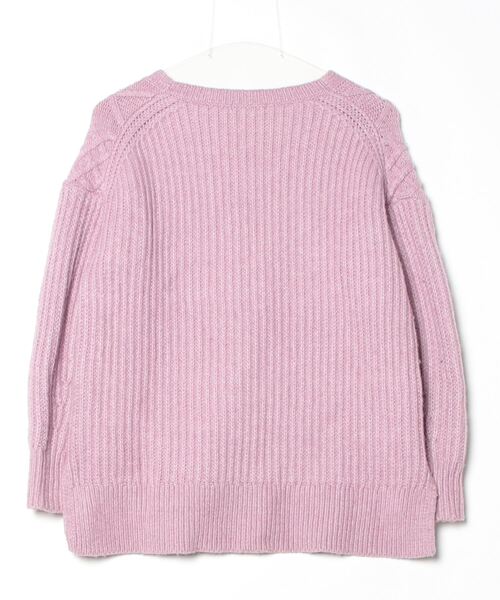 Yahoo!オークション - 「PLST」 Vネックニット S ピンク レディース