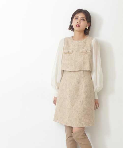 JILL by STUART 「JILL STUART」 長袖ワンピース MEDIUM ベージュ レディース : ZOZOTOWN Yahoo!店 - 通販 - Yahoo!ショッピング