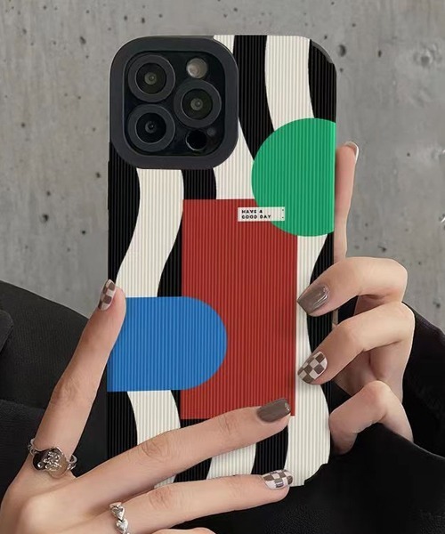 Fun & Daily スマホケース Color Pattern iPhone Case 15 16 Plus Pro ProMax アイフォンケース : ZOZOTOWN Yahoo!店 ...