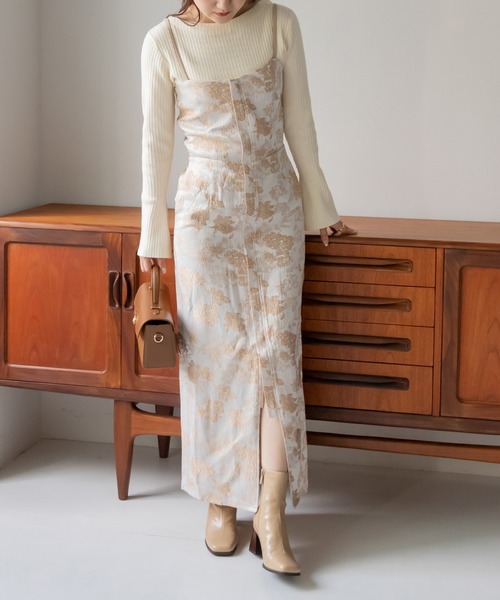 Yahoo!オークション - 「RANDA」 キャミソールワンピース - ネイビー ...