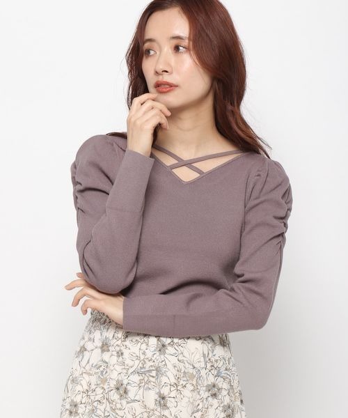 mysty woman ニット 「前後2way」ストリング2WAYニット 183875 レディース : ZOZOTOWN Yahoo!店 - 通販 - Yahoo!ショッピング