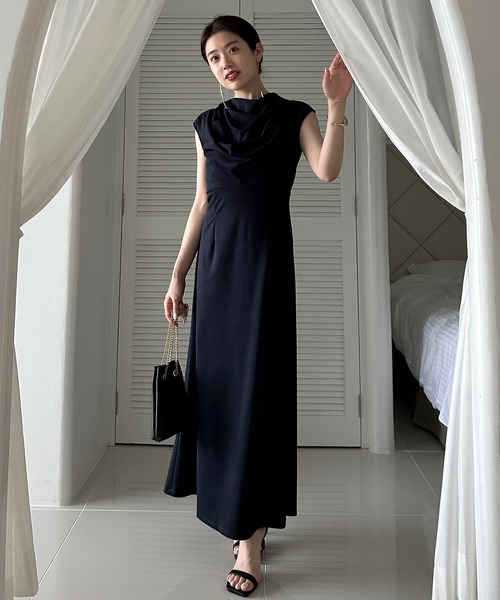 anuans 「anuans」 ノースリーブワンピース SMALL ネイビー レディース : ZOZOTOWN Yahoo!店 - 通販 ...