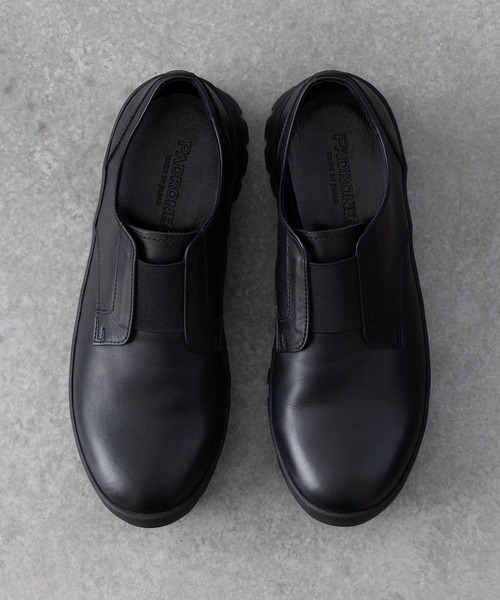 PADRONE スリッポン パドローネ / FRONT GORE SHOES with Vibram PU8840-2004-23D メンズ : ZOZOTOWN Yahoo!店 - 通販 ...