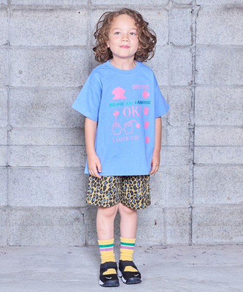 BOKU HA TANOSII（ボクハタノシイ） tシャツ 「BOKU HA TANOSII」別注ラクガキ柄Tシャツ（90〜150cm） キッズ 子供服 男の子 女の子 : ZOZOTOWN ...