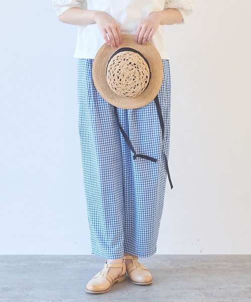 bulle de savon パンツ gingham tuck レディース : ZOZOTOWN Yahoo!店 - 通販 - Yahoo!ショッピング