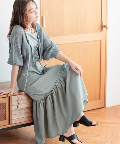 mysty woman ワンピース メッシュボレロ×キャミワンピース 188189 レディース : ZOZOTOWN Yahoo!店 - 通販 ...