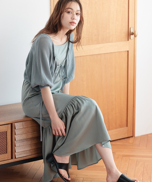 mysty woman ワンピース メッシュボレロ×キャミワンピース 188189 レディース : ZOZOTOWN Yahoo!店 - 通販 ...