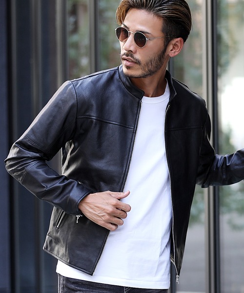 roshell 「roshell」 「jiggys shop」レザージャケット - ブラック メンズ : ZOZOTOWN Yahoo!店 - 通販 - Yahoo!ショッピング