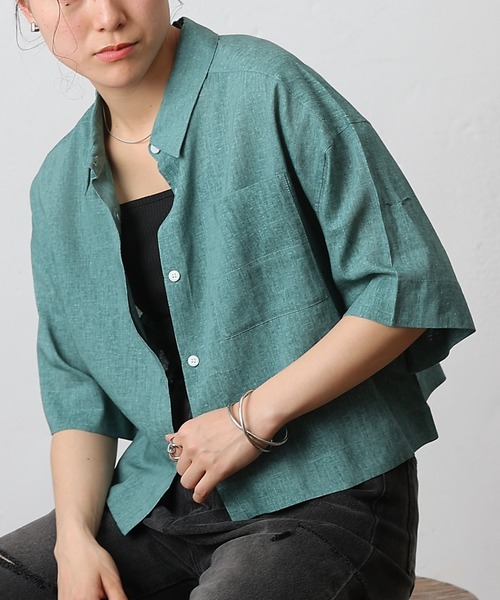 COLONY 2139 ブラウス シャツ フェードトロハーフスリーブシャツ レディース : ZOZOTOWN Yahoo!店 - 通販 - Yahoo!ショッピング