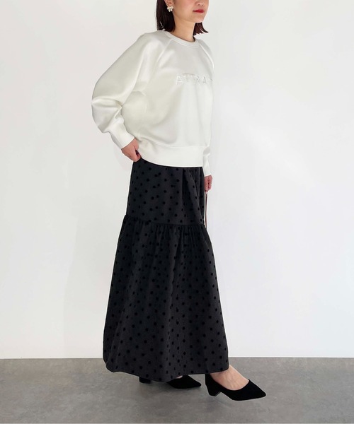 Yahoo!オークション - 「PICCIN PERLA」 ロングスカート M ブラック レ...