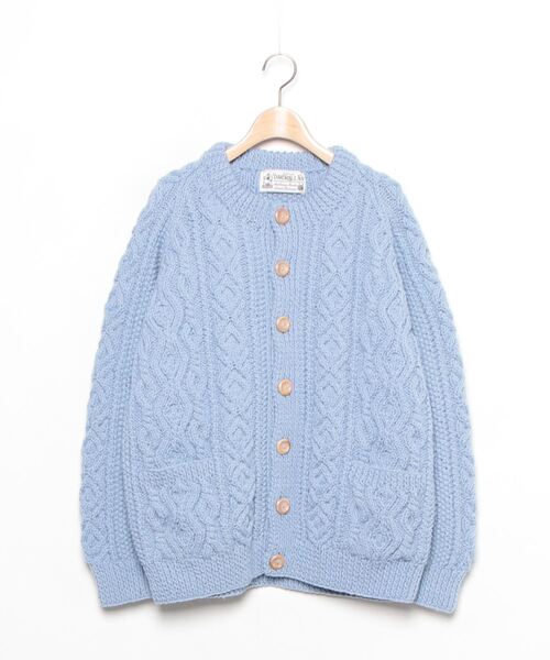 INVERALLAN（インバーアラン） ニットカーディガン - ブルー レディース : ZOZOTOWN Yahoo!店 - 通販 ...