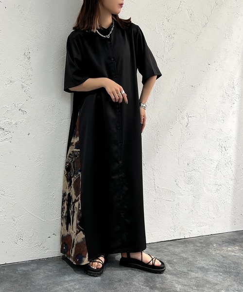 apres jour mignon 「apres mignon」 半袖ワンピース フリー ブラック レディース : ZOZOTOWN Yahoo!店 - 通販 - Yahoo!ショッピング