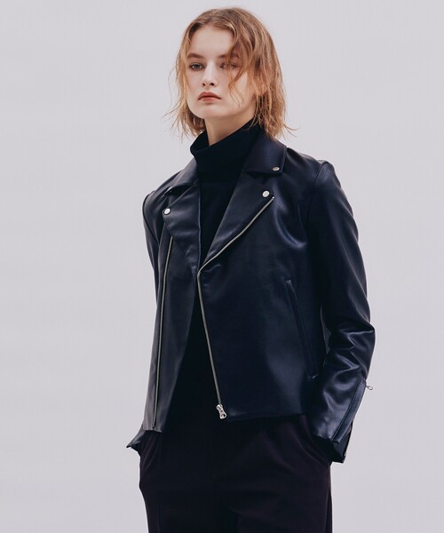 tk.TAKEO KIKUCHI ジャケット ライダースジャケット 「WEB限定」シンセティックレザーダブルライダースジャケット レディース : ZOZOTOWN Yahoo!店 - 通販 ...