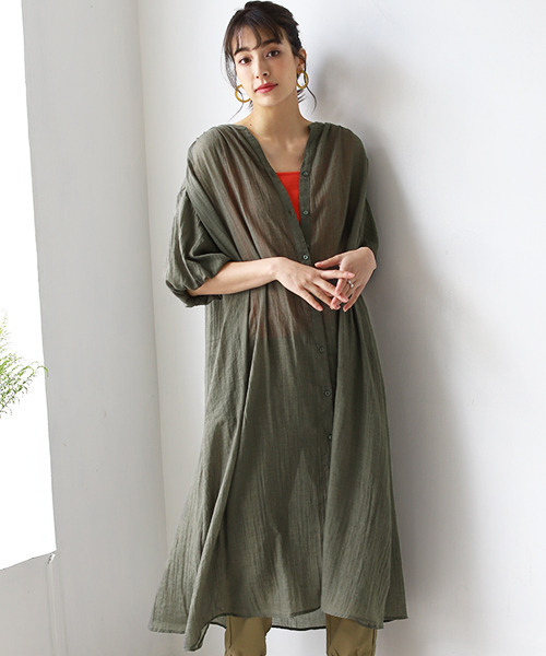 REAL CUBE 「REAL CUBE」 「style zampa」半袖ワンピース M カーキ レディース : ZOZOTOWN Yahoo!店 - 通販 - Yahoo!ショッピング