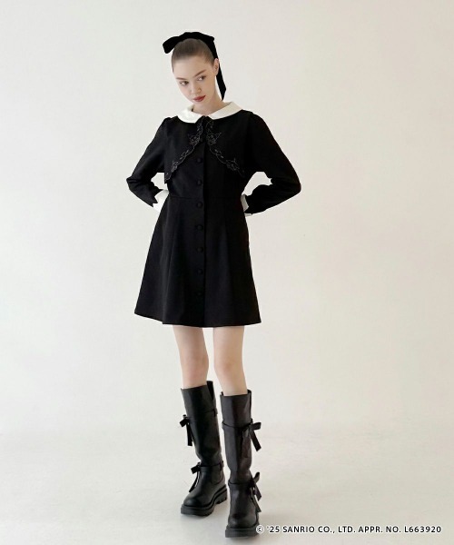 F i.n.t（フィント） ワンピース カットワークレイヤード風クレリック