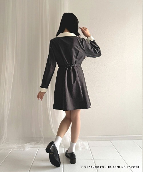 F i.n.t（フィント） ワンピース カットワークレイヤード風クレリック