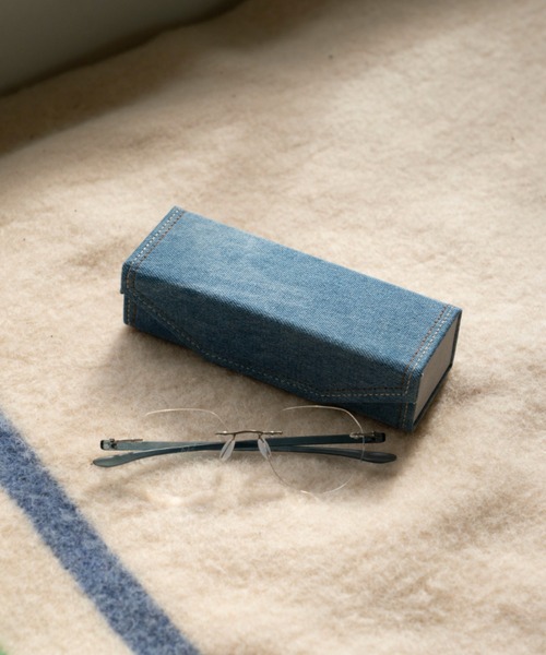 DULTON 伊達メガネ メガネ 眼鏡 DENIM GLASSES CASE /デニムグラスケース メンズ レディース : ZOZOTOWN ...