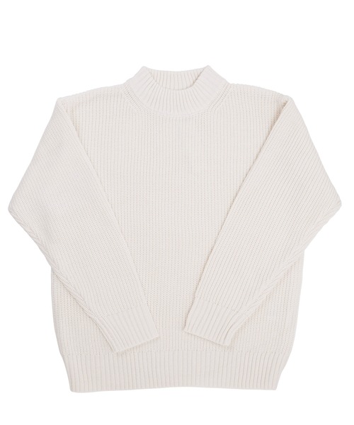 Yahoo!オークション - 「roshell」 長袖ニット MEDIUM ホワイト系その...