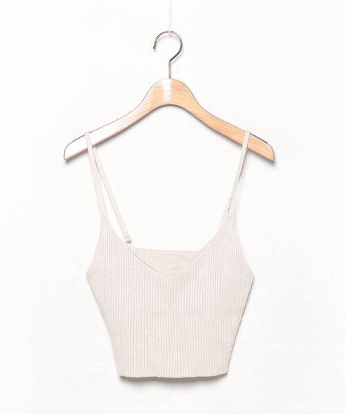 Ameri 「AMERI」 キャミソールニット FREE ベージュ レディース : ZOZOTOWN Yahoo!店 - 通販 - Yahoo!ショッピング