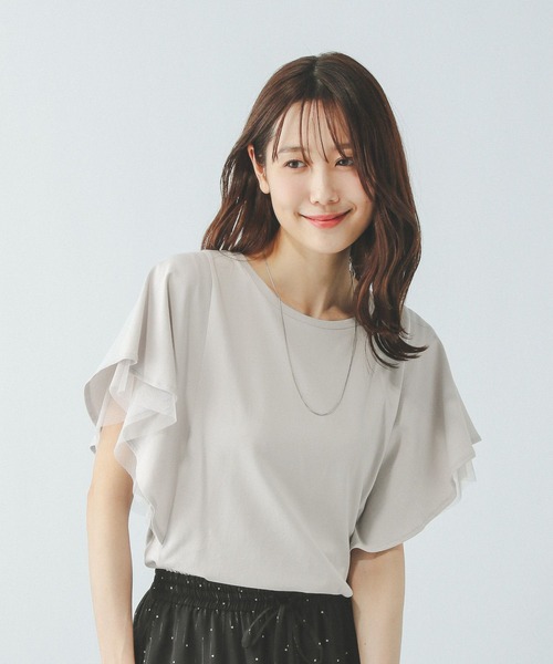 GLOBAL WORK tシャツ フローズン袖フレアプルオーバー/289383 レディース : ZOZOTOWN Yahoo!店 - 通販 - Yahoo!ショッピング