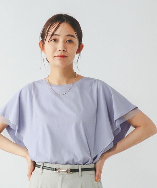 GLOBAL WORK tシャツ フローズン袖フレアプルオーバー/289383 レディース : ZOZOTOWN Yahoo!店 - 通販 - Yahoo!ショッピング