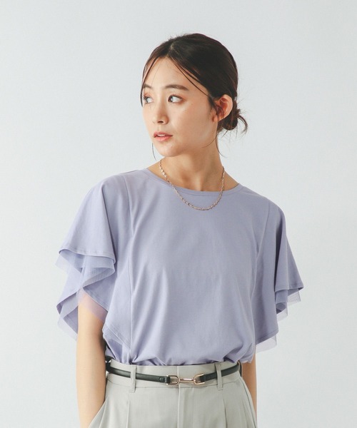 GLOBAL WORK tシャツ フローズン袖フレアプルオーバー/289383 レディース : ZOZOTOWN Yahoo!店 - 通販 - Yahoo!ショッピング