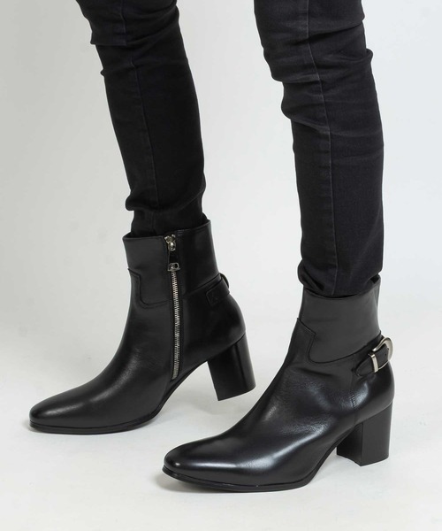 endevice（エンデヴァイス） ブーツ サイドベルト ヒールブーツ