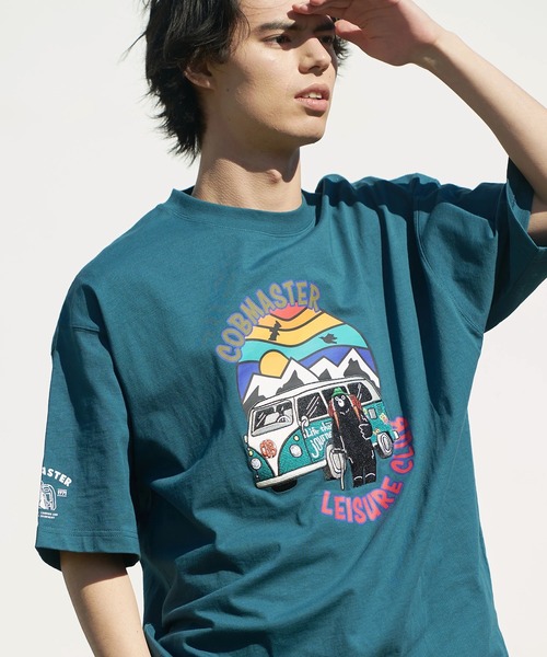 go slow caravan tシャツ COBMASTER/コブマスター 吸水速乾天竺 刺繍ルーズTEE（旅するベアー） メンズ レディース : ZOZOTOWN Yahoo!店 - 通販 ...