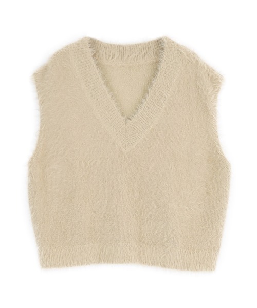 titivate（ティティベイト） Vネックニット FREE ベージュ レディース : ZOZOTOWN Yahoo!店 - 通販 - Yahoo!ショッピング