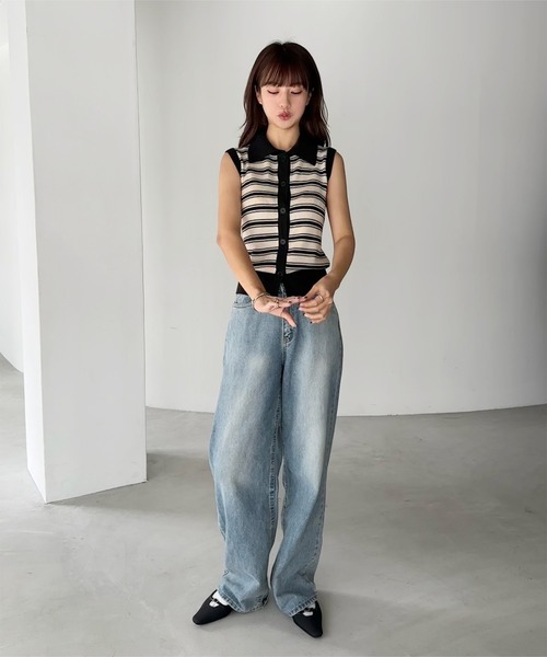 titivate 「titivate」 ニットベスト FREE ライトベージュ レディース : ZOZOTOWN Yahoo!店 - 通販 - Yahoo!ショッピング