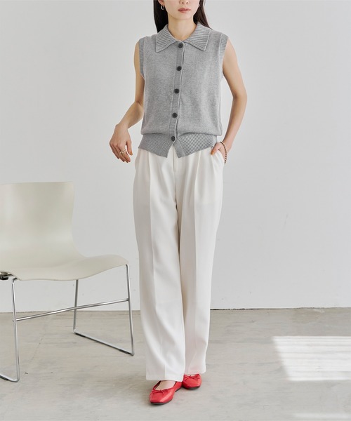 titivate 「titivate」 ニットベスト FREE ライトベージュ レディース : ZOZOTOWN Yahoo!店 - 通販 - Yahoo!ショッピング