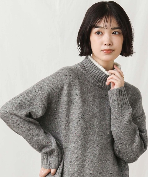 「Gready Brilliant」 「favori」長袖ニット 38 グレー×ホワイト レディース : 88964847 ...