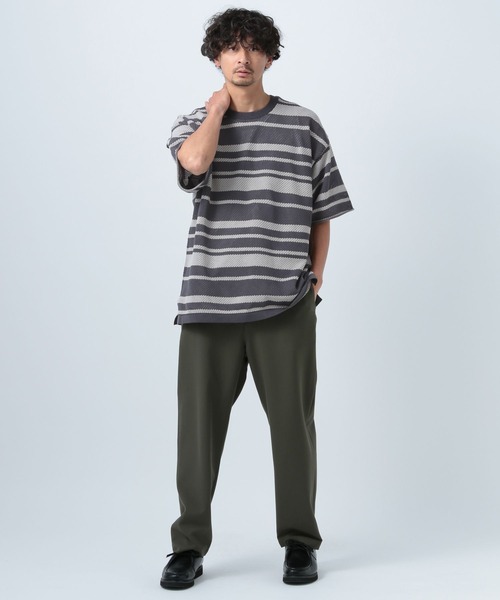 Yahoo!オークション - 「BAYFLOW」 7分袖ニット MEDIUM ライトグリーン...