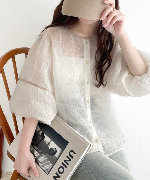 classicalelf 「classicalelf」 7分袖ブラウス X-LARGE アイボリー レディース : ZOZOTOWN Yahoo!店 - 通販 - Yahoo!ショッピング