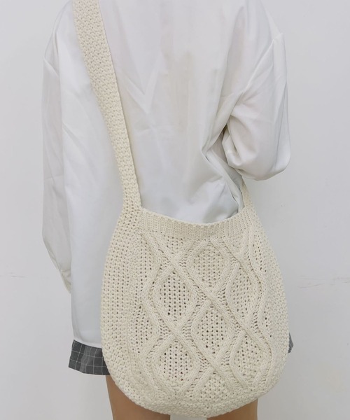 ROOP TOKYO ショルダーバッグ バッグ KNIT SHOULDER BAG/ニットショルダーバッグ レディース メンズ ...