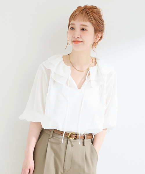 B.C STOCK 「B.C STOCK」 「Simplicite」7分袖ブラウス FREE ホワイト レディース : ZOZOTOWN Yahoo!店 - 通販 - Yahoo!ショッピング