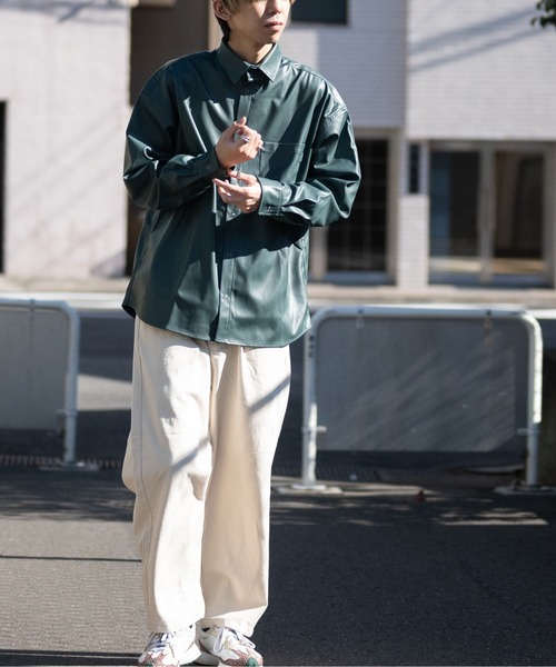 Naive magic シャツ 「a」テックレザーシャツ メンズ レディース : ZOZOTOWN Yahoo!店 - 通販 - Yahoo!ショッピング