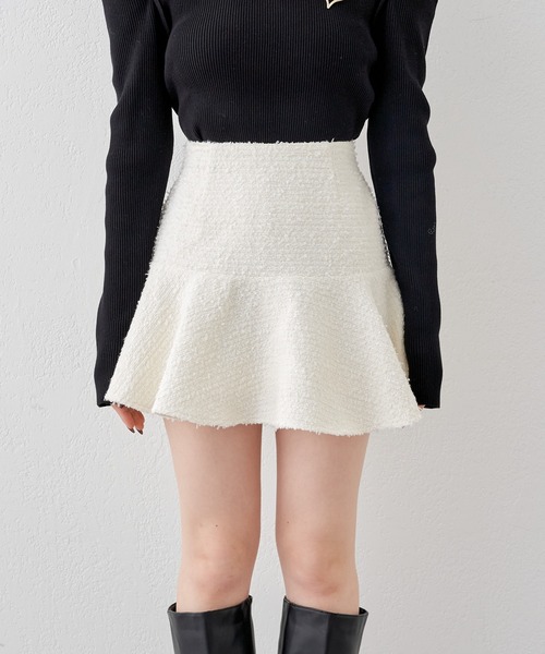 Yahoo!オークション - 「Chico」 フレアミニスカート FREE ブラック レ...