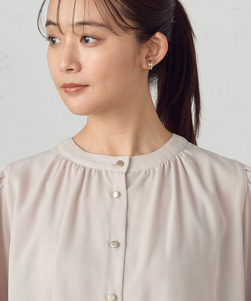 COMME CA ISM ブラウス シャツ 前後2WAY ギャザーブラウス レディース : ZOZOTOWN Yahoo!店 - 通販 - Yahoo!ショッピング