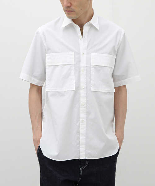 EDIFICE（エディフィス） シャツ ブラウス 【:colon / コロン】ダブルポケットハーフスリーブシャツ : ZOZOTOWN Yahoo!店 - 通販 - Yahoo!ショッピング