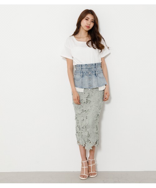 Yahoo!オークション - 「rienda」 スカート SMALL ミント レディース