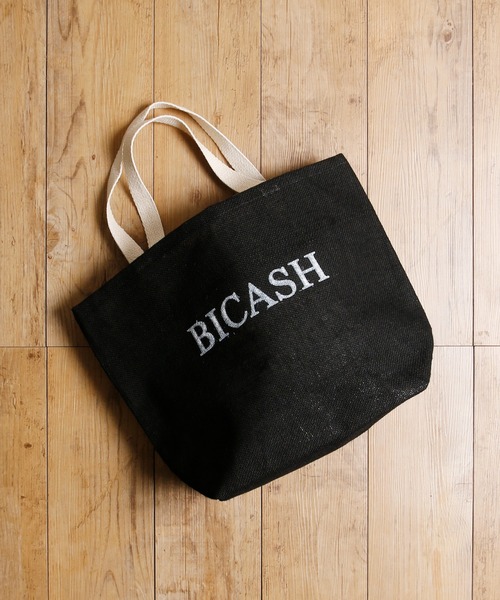 BICASH トートバッグ ビカーシ / ロゴプリントビッグトートバッグ ジュートバッグ B858 レディース メンズ : ZOZOTOWN Yahoo!店 - 通販 - Yahoo!ショッピング