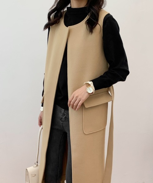 ECLIN 「ECLIN」 ベスト M ベージュ レディース : ZOZOTOWN Yahoo!店 - 通販 - Yahoo!ショッピング