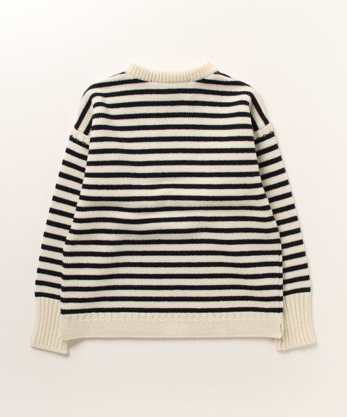 NEWYORKER / ニューヨーカー ウール天竺 バイカラーニットプルオーバー