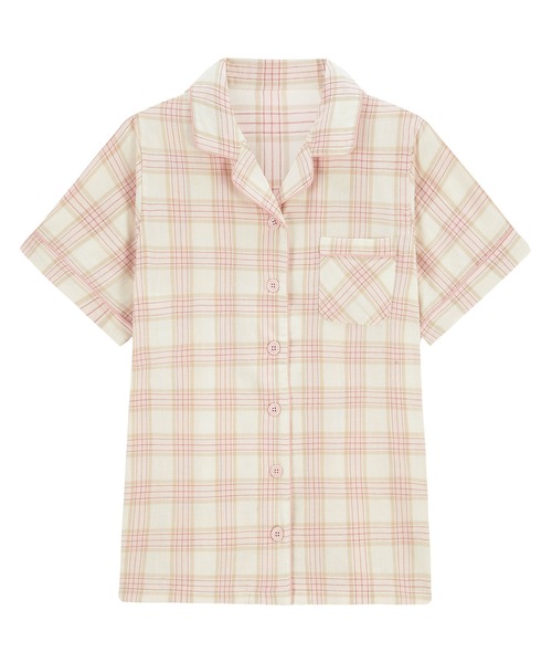 Combi mini パジャマ ルームウェア 半袖前開きガーゼママパジャマ（先染めパステルチェック） レディース : ZOZOTOWN Yahoo!店 - 通販 - Yahoo!ショッピング