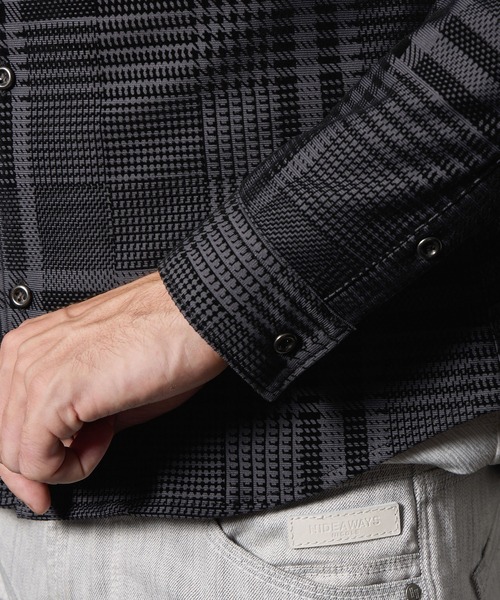 HIDEAWAYS NICOLE（ハイダウェイ ニコル） シャツ フロッキープリント